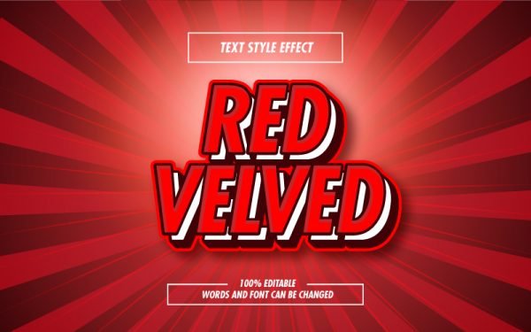 Blushing Red Text Effect – GraphicsFamily