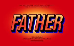 Bold Red Text Effect – GraphicsFamily