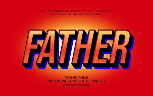 Bold Red Text Effect – GraphicsFamily