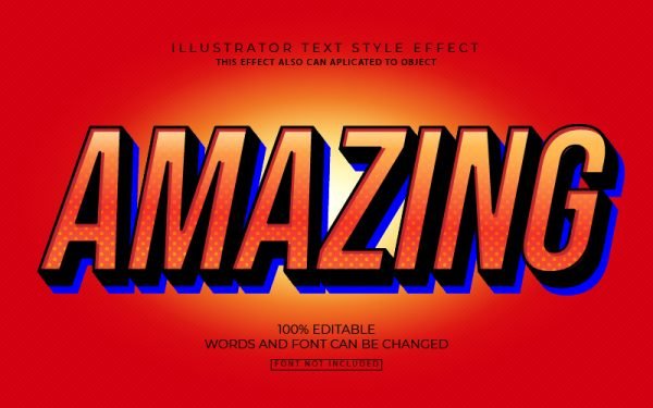 Bold Red Text Effect – GraphicsFamily