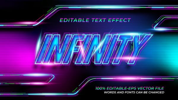 Colorful Modern Text Effect – GraphicsFamily