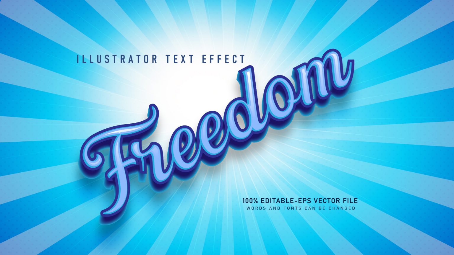 Cool Blue Text Effect – GraphicsFamily