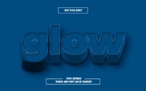 Dark Blue Text Effect – GraphicsFamily
