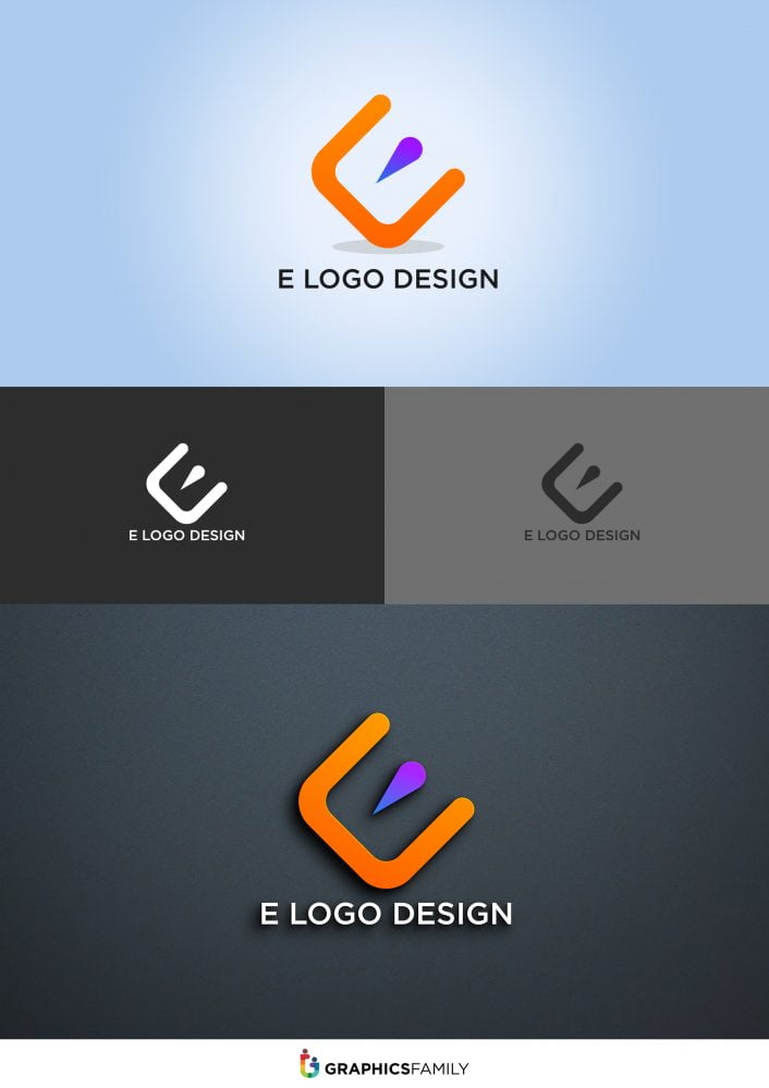 E Logo Design – GraphicsFamily
