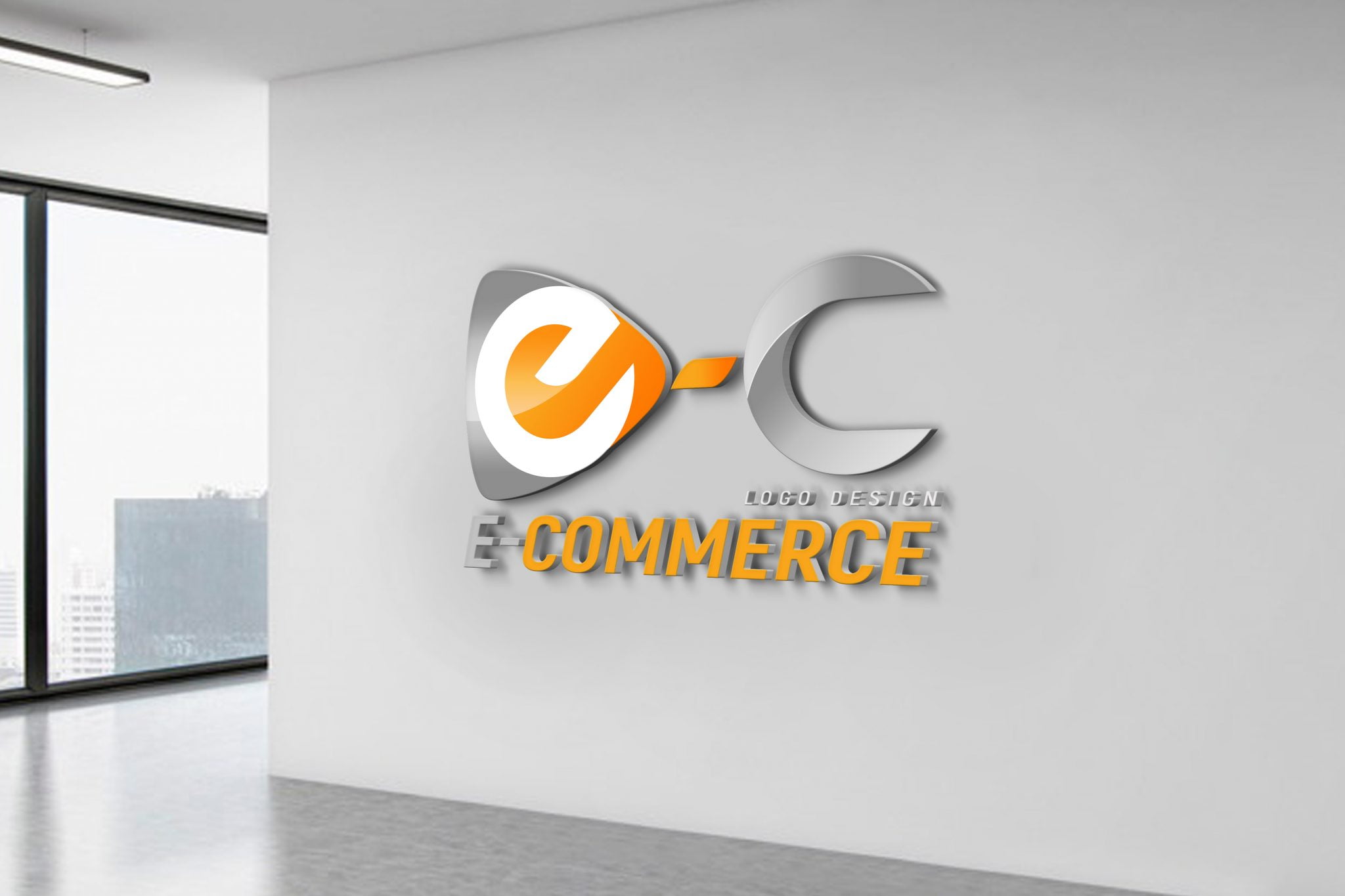 E-commerce Logo Design PSD – GraphicsFamily