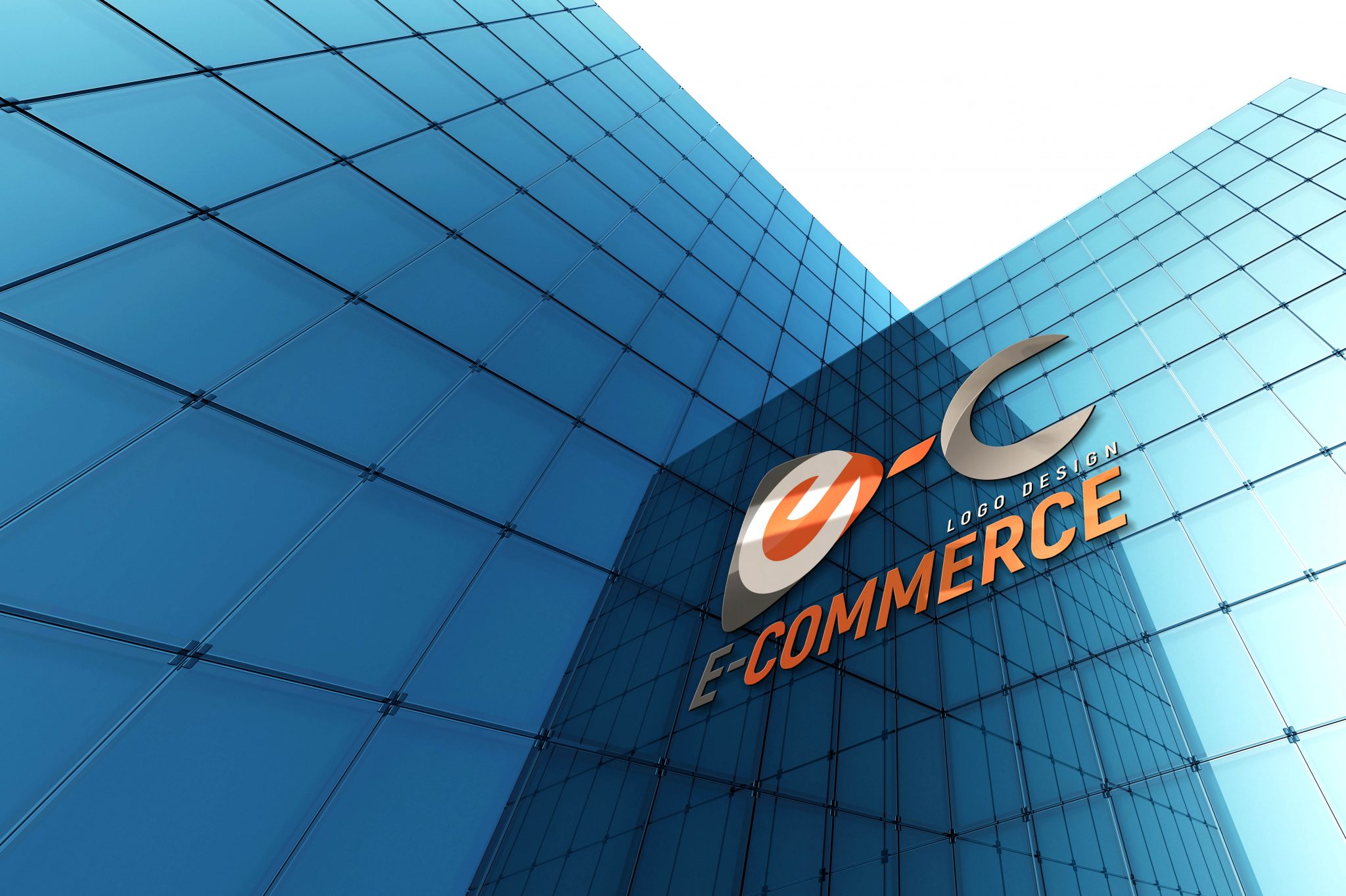 E-commerce Logo Design PSD – GraphicsFamily