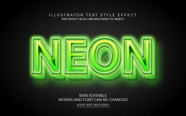 Green Glow Text Effect – GraphicsFamily