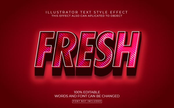Red Vibes Text Effect – GraphicsFamily