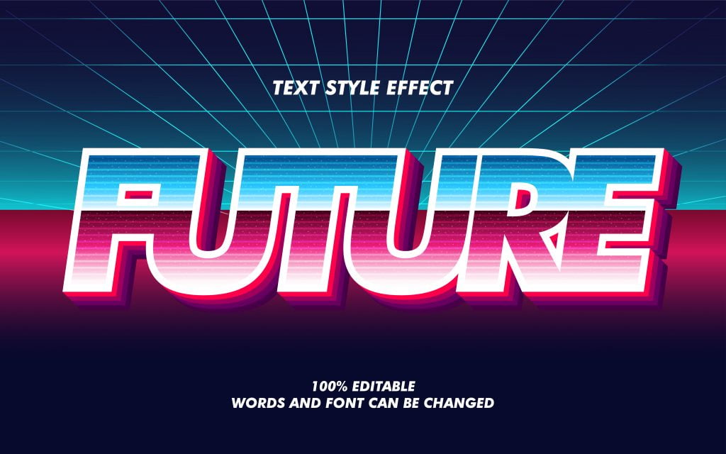 Retro Color Text Effect – GraphicsFamily