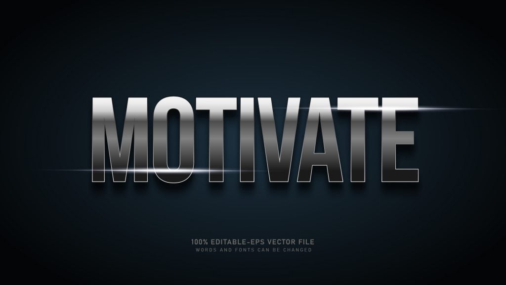 Silver Gradient Text Effect – GraphicsFamily