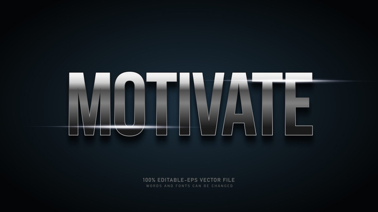 Silver Gradient Text Effect – GraphicsFamily