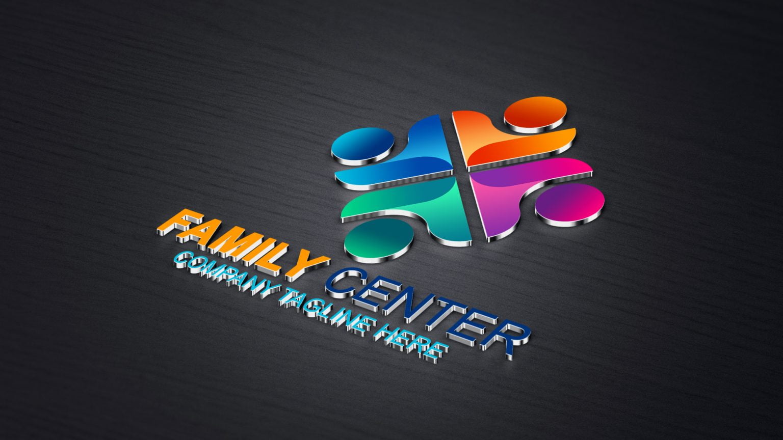 Free Family Logo Vector Template – GraphicsFamily