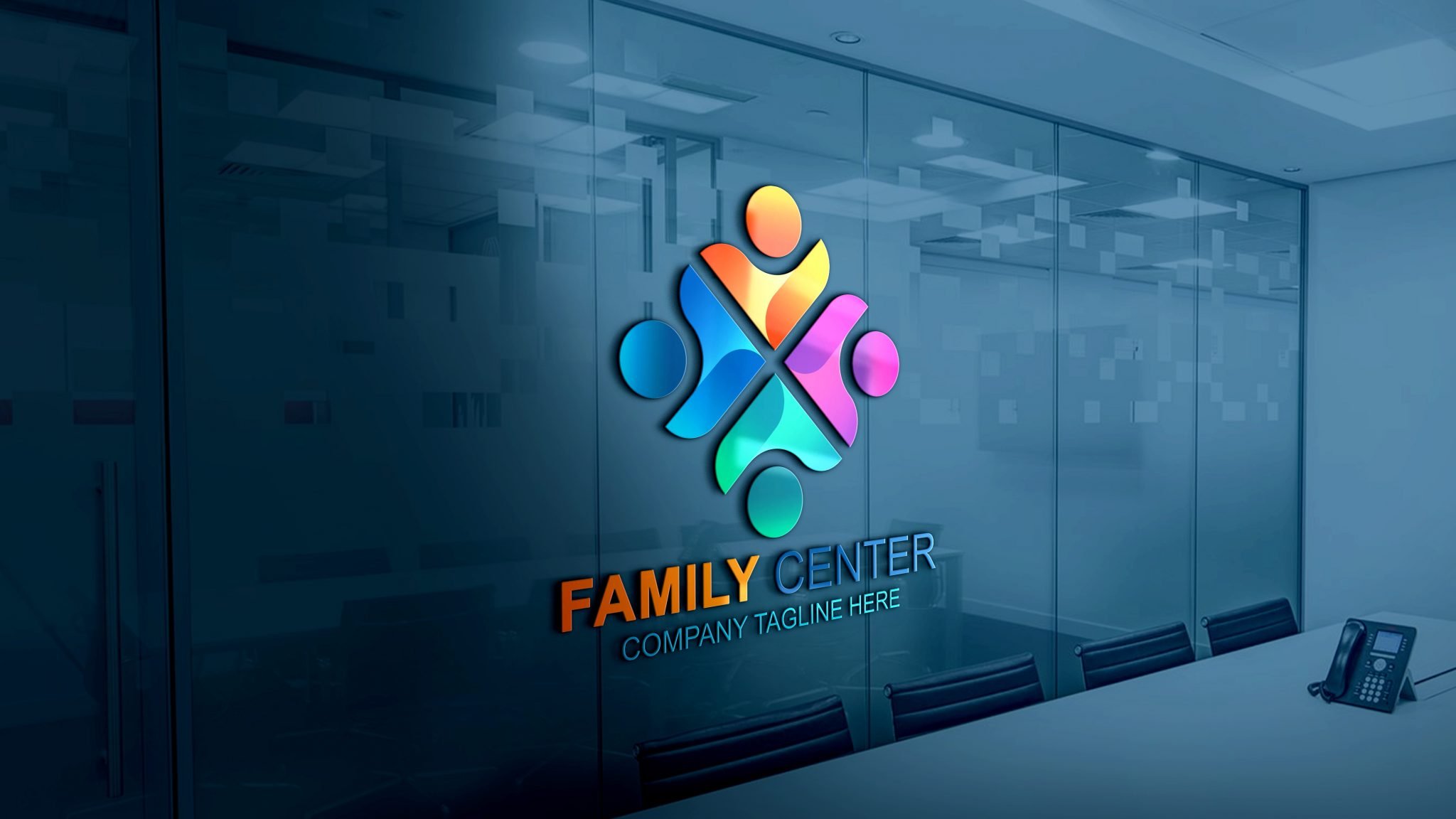 Free Family Logo Vector Template – GraphicsFamily