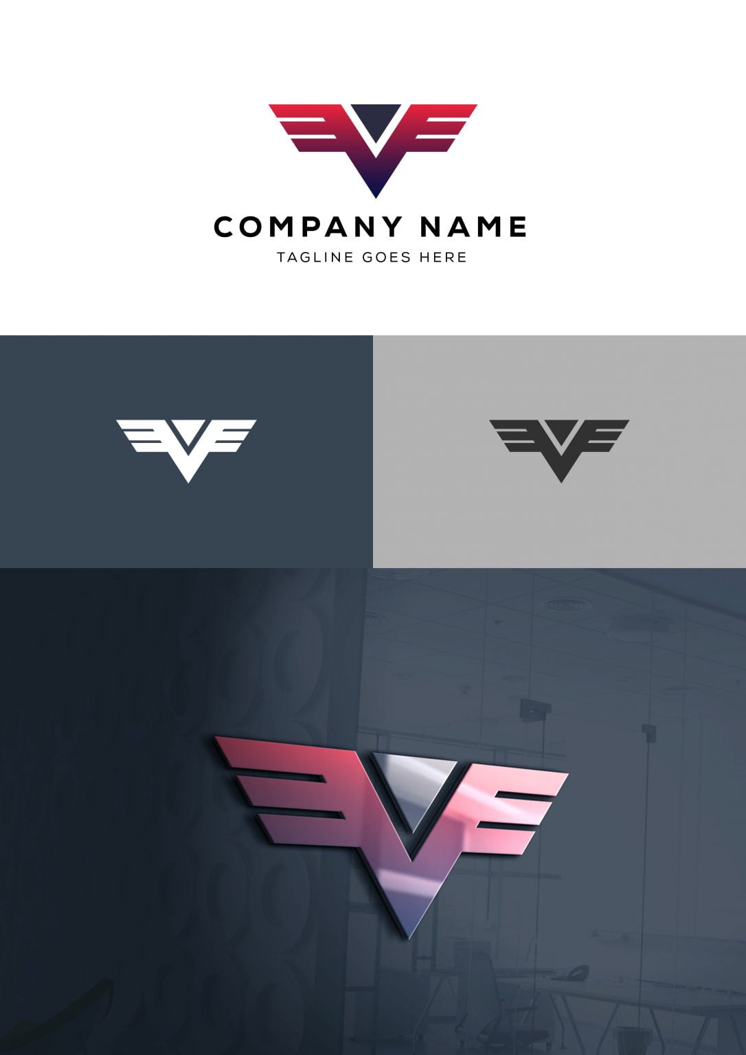 Free Professional Company Logo Design Template – GraphicsFamily