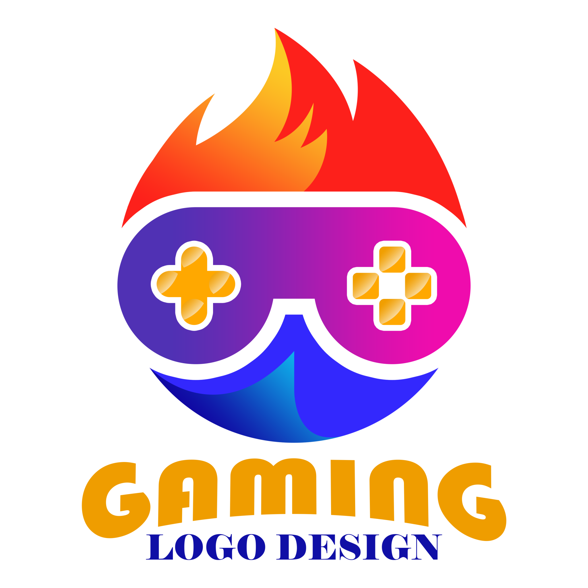 Gaming Logo Design Vector – GraphicsFamily
