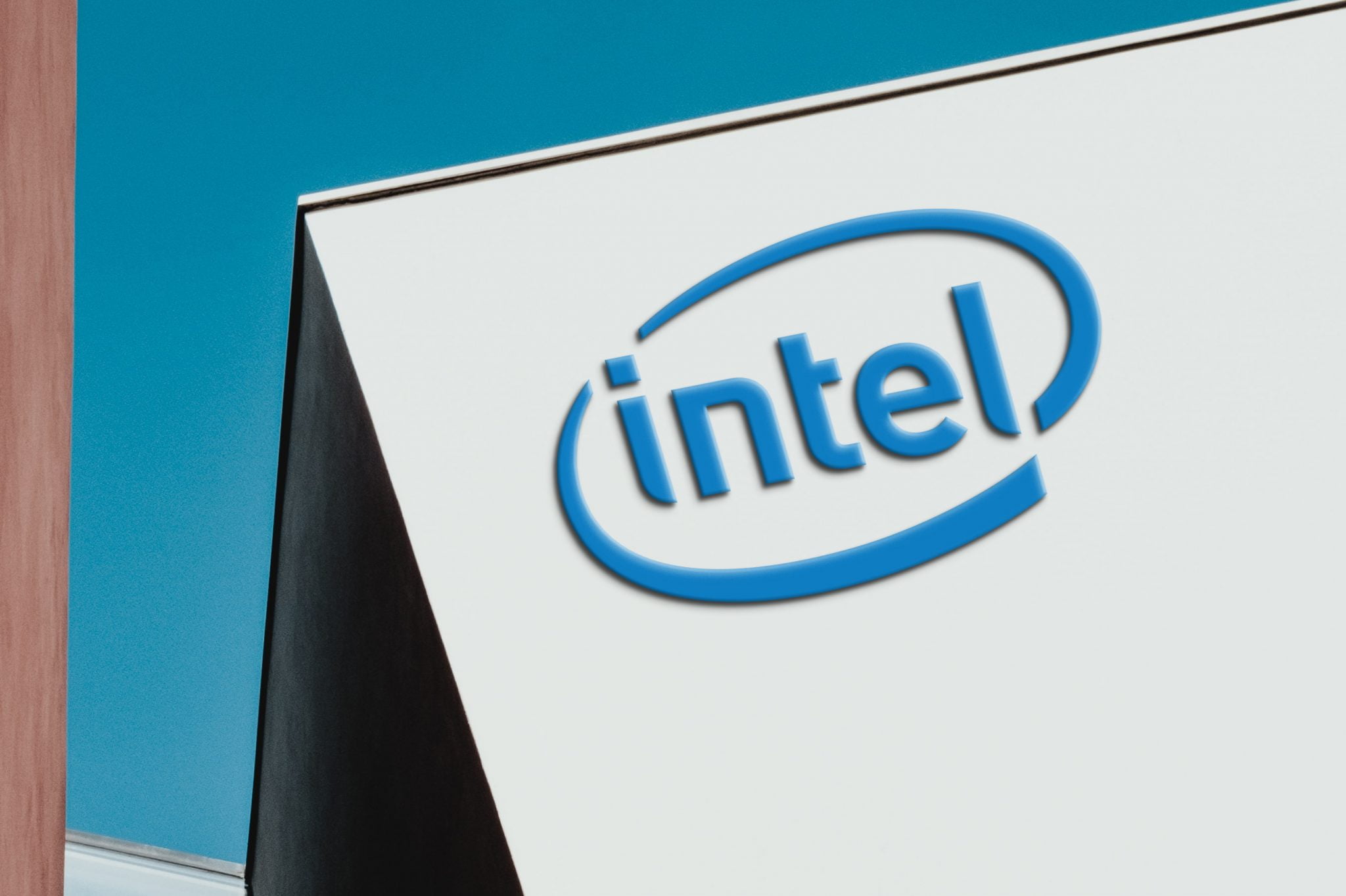 3D Tilted Building Logo Mockup – GraphicsFamily