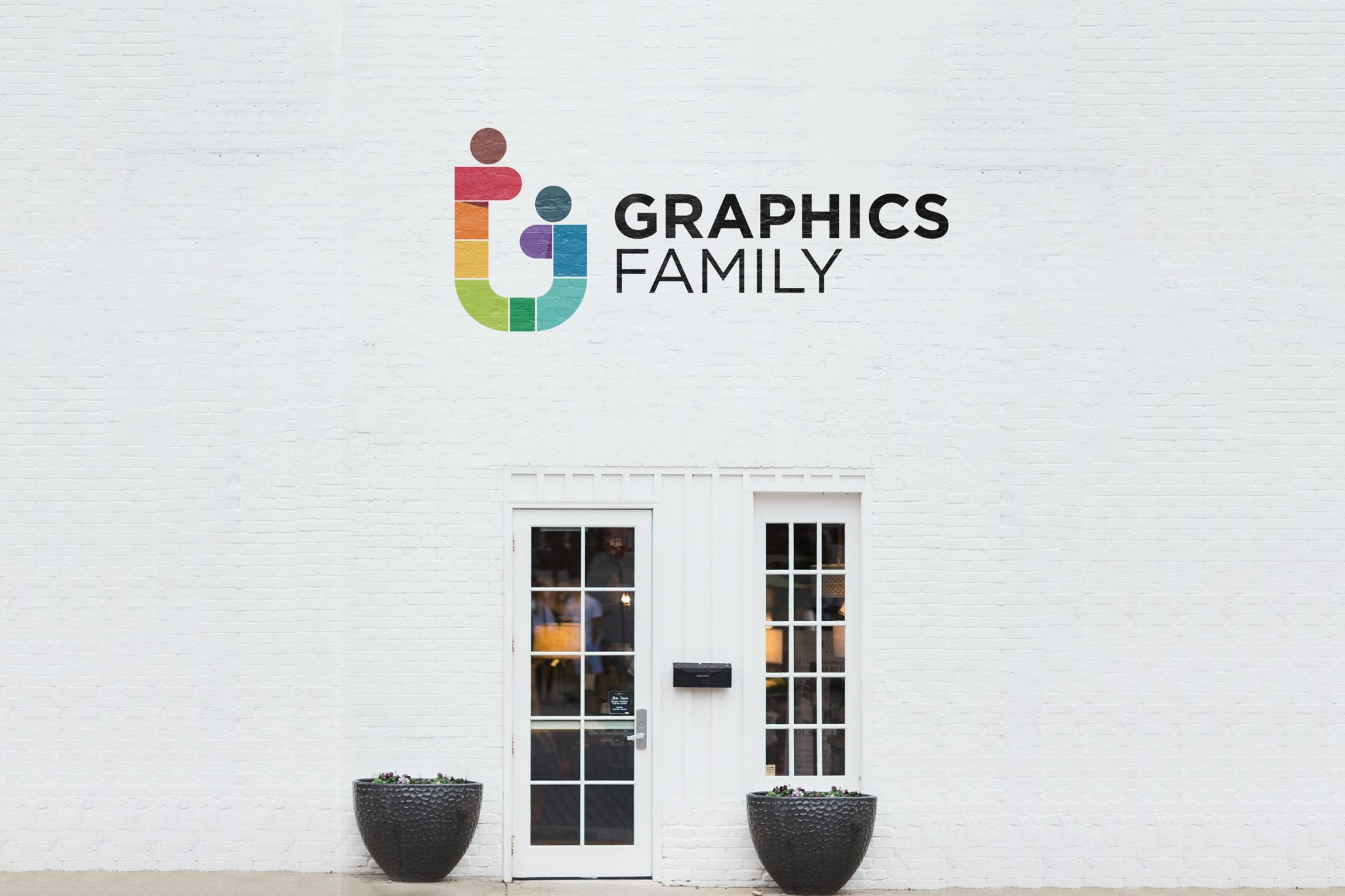 Beautiful Shop Logo Mockup – GraphicsFamily
