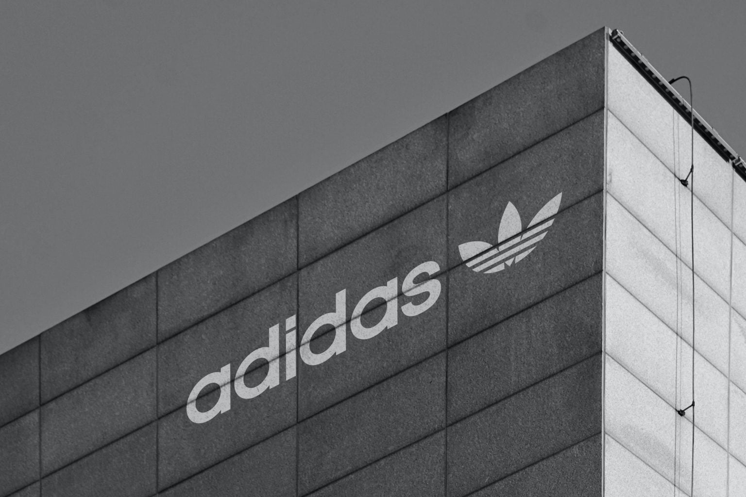 Black and White Building Logo Mockup – GraphicsFamily