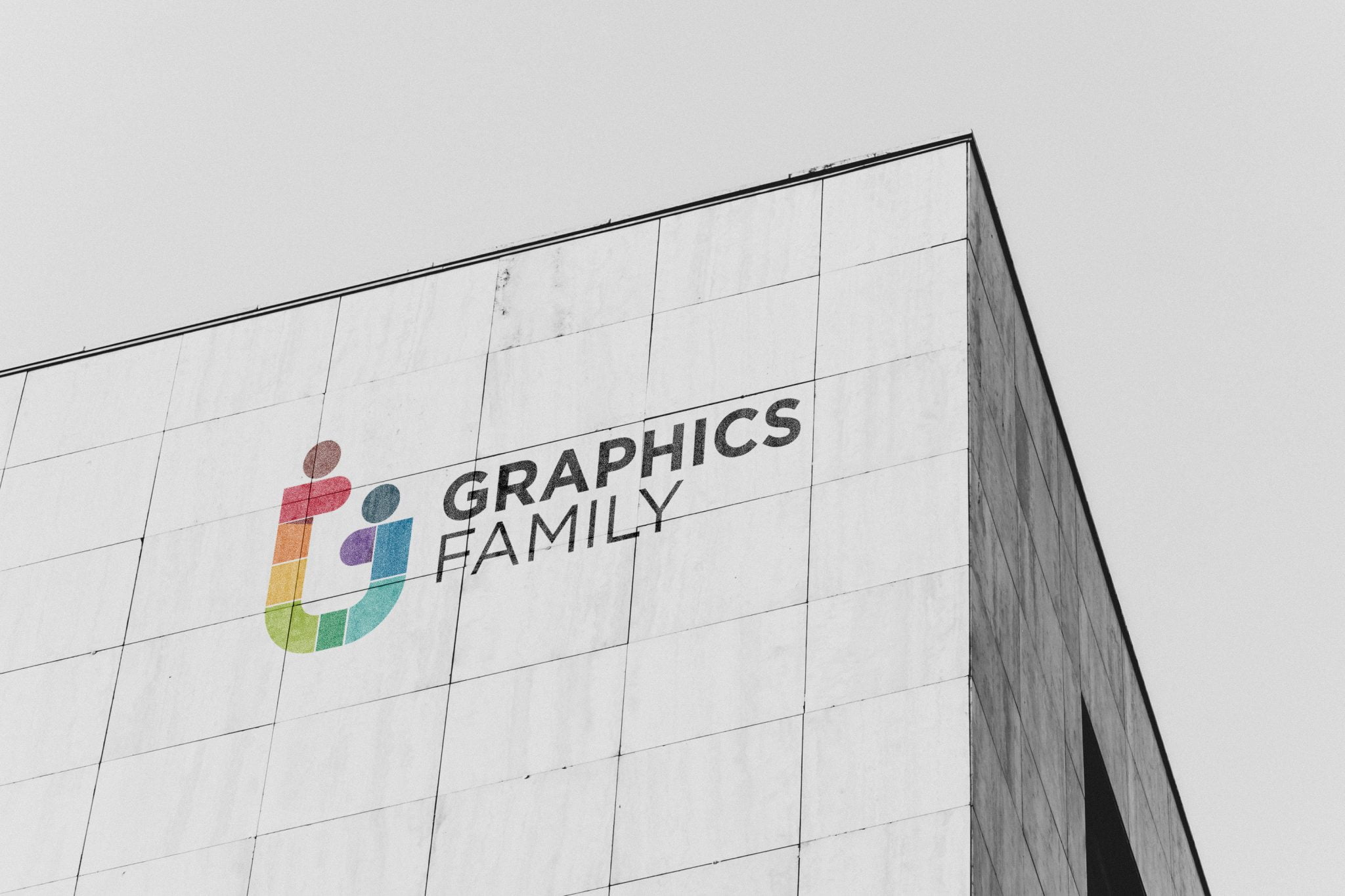 Building Top Logo Mockup – GraphicsFamily