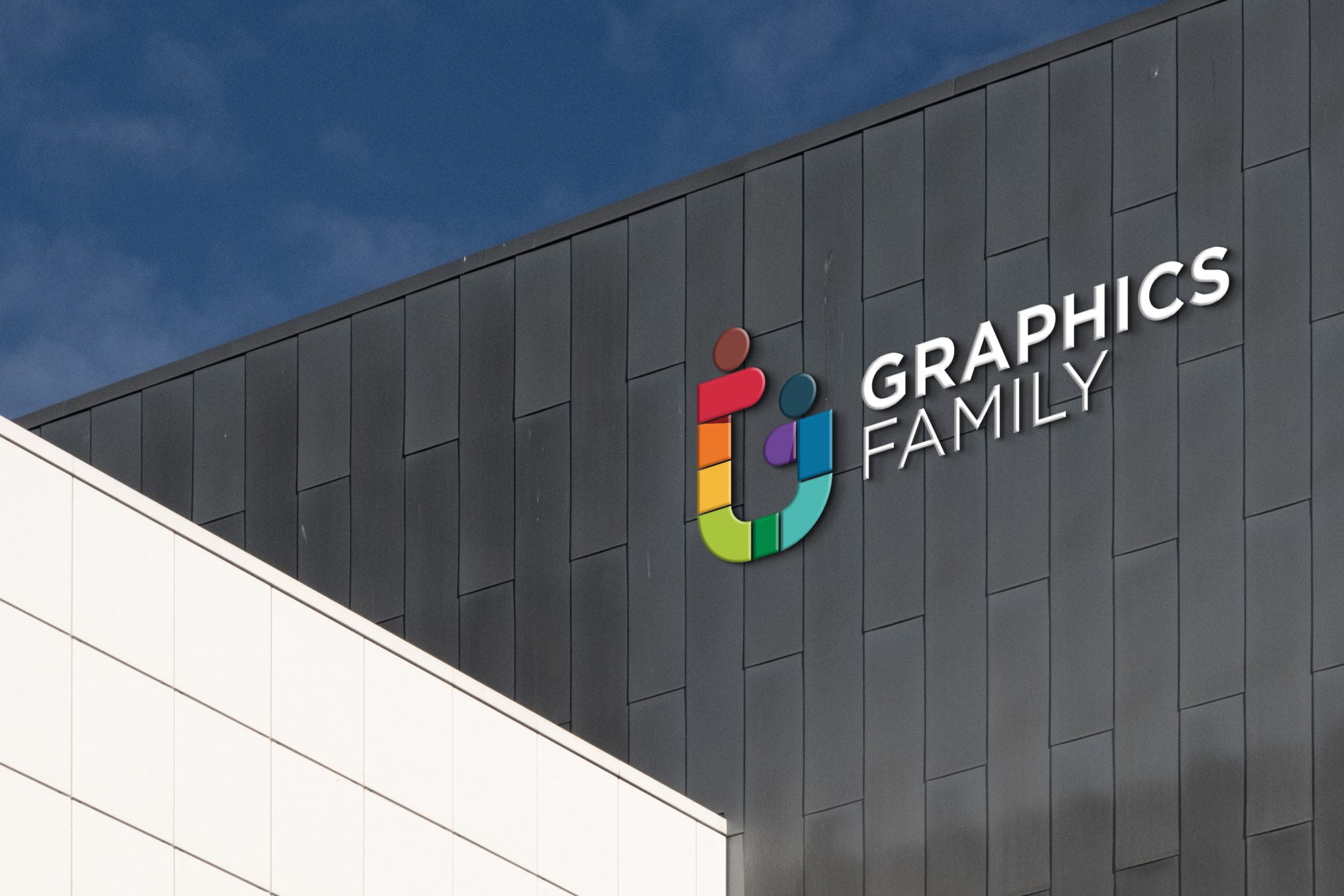 Corporate Office Building Logo Mockup – GraphicsFamily