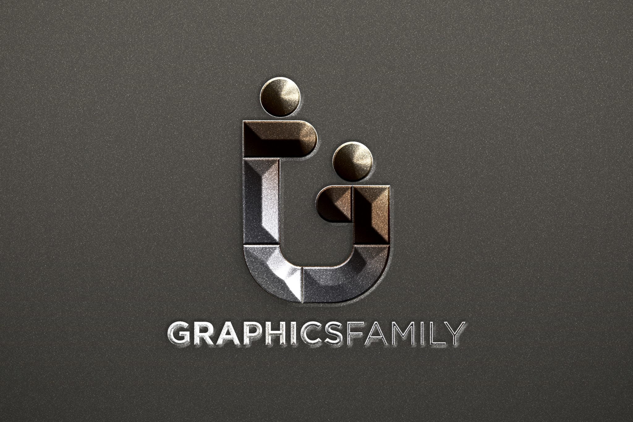 Free Silver Shine Metallic Logo Mockup – GraphicsFamily