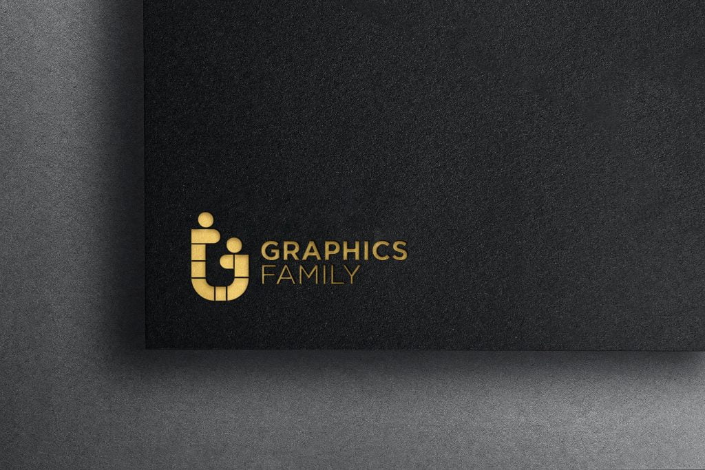Luxurious Gold Embossed Logo Mockup – GraphicsFamily
