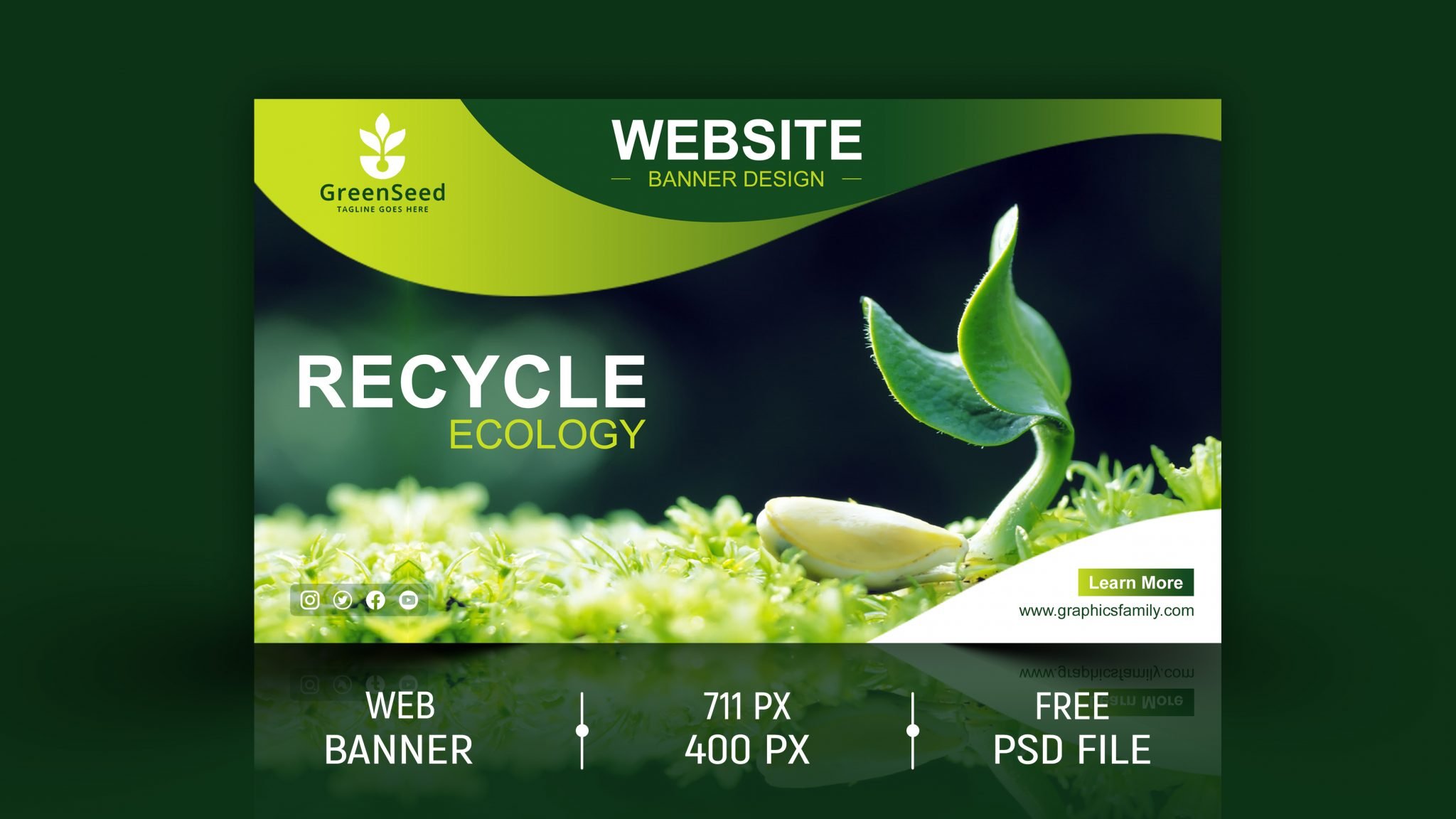 Professional Website Banner – GraphicsFamily