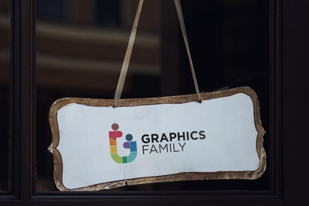 Shop Hanging Sign Board Logo Mockup – GraphicsFamily