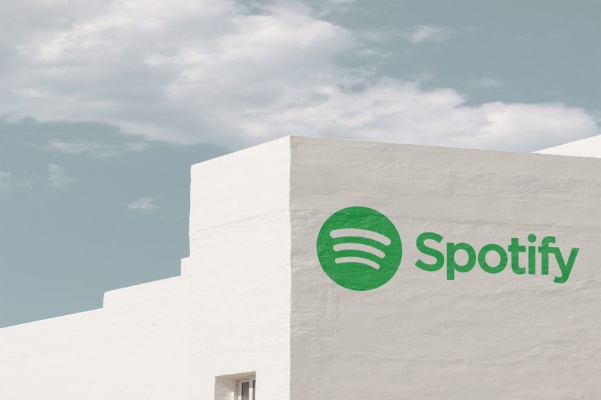 White painted wall realistic logo mockup – GraphicsFamily