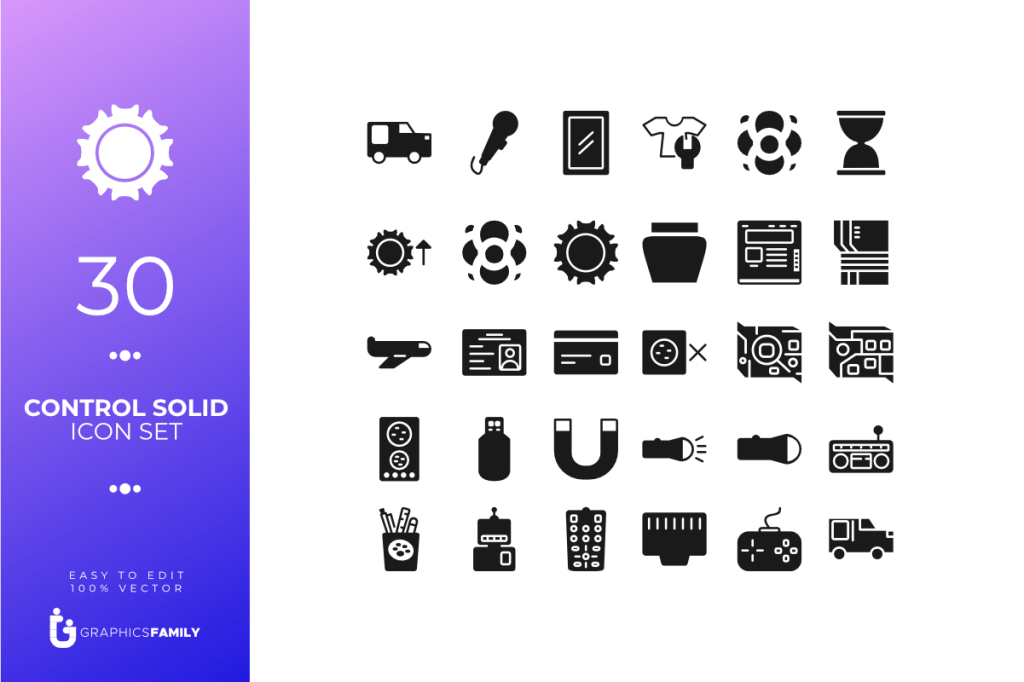 106+ Icons – GraphicsFamily
