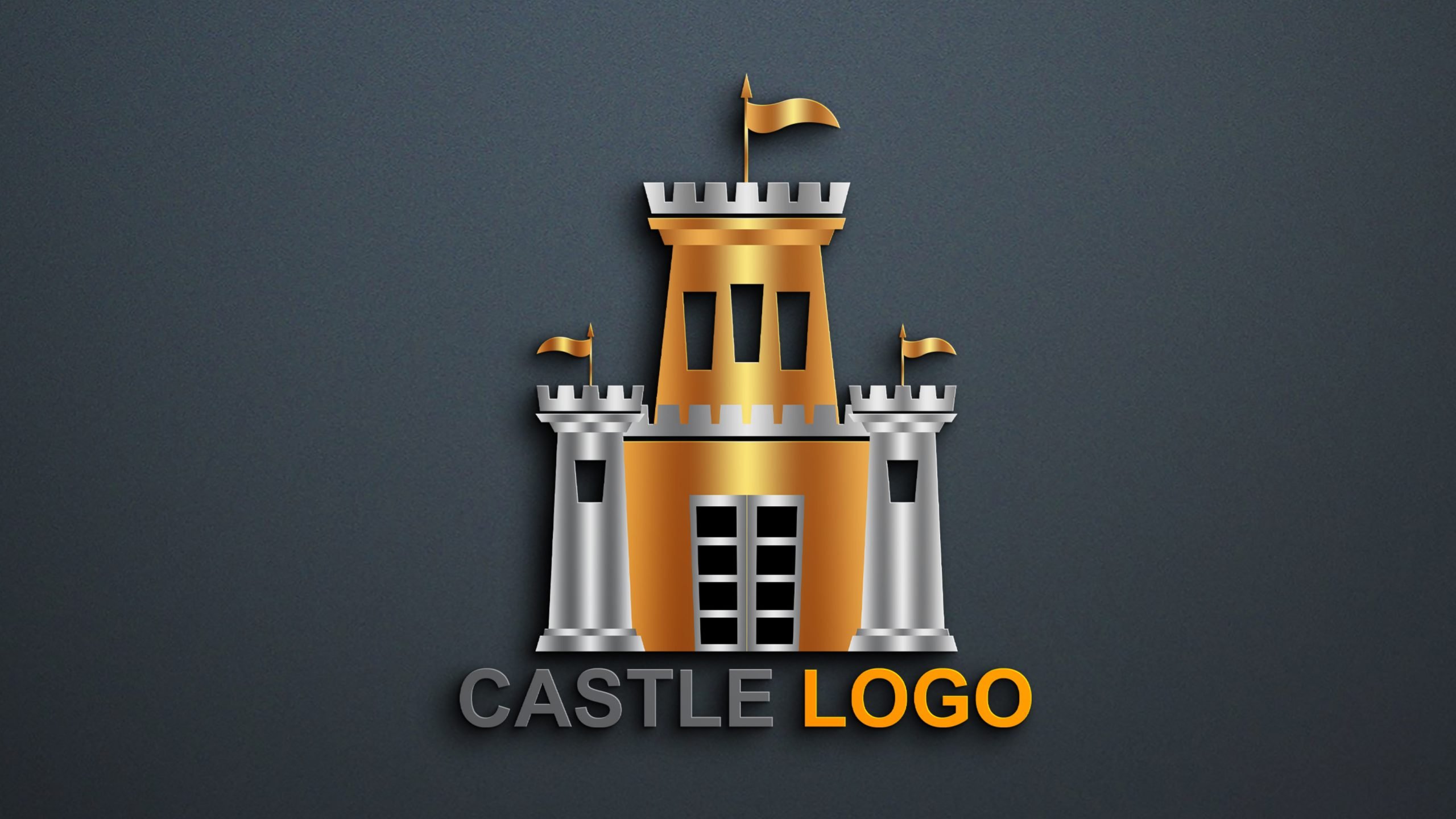 Castle 3d Logo Laser Cut File Svg Template Castle 3 Mm 3d Assembly
