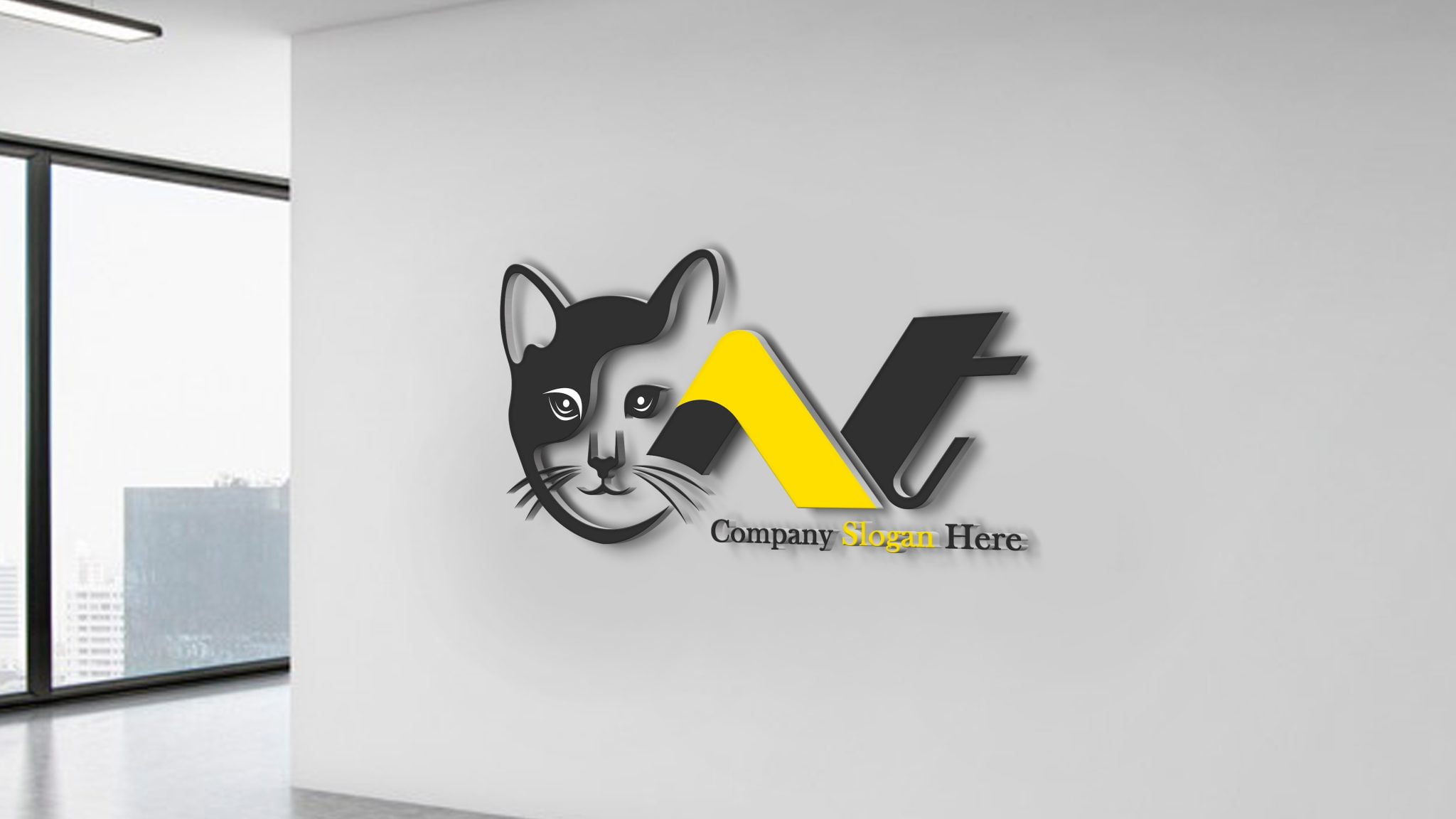 Cat Logo Design Template – GraphicsFamily