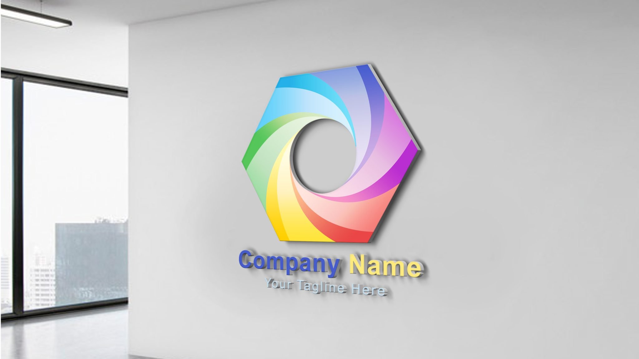 Color Hex Logo Template – GraphicsFamily