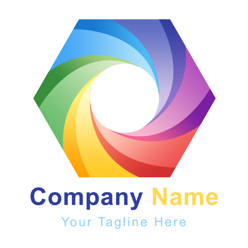 Color Hex Logo Template – GraphicsFamily