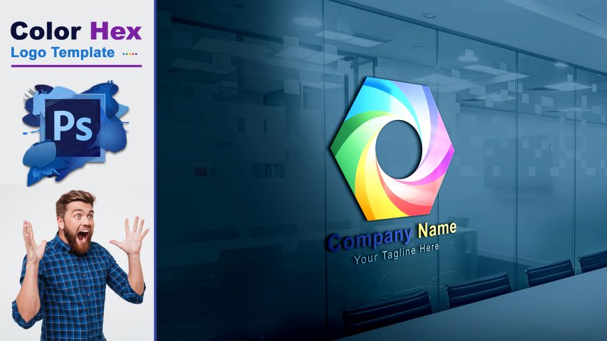 Color Hex Logo Template – GraphicsFamily