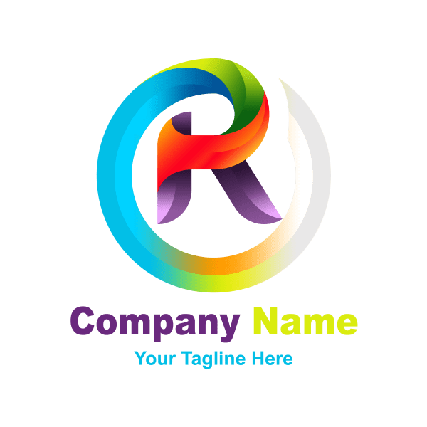 Colorful Letter R Logo Design – GraphicsFamily