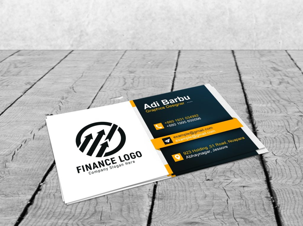 Finance Business Card Design – GraphicsFamily