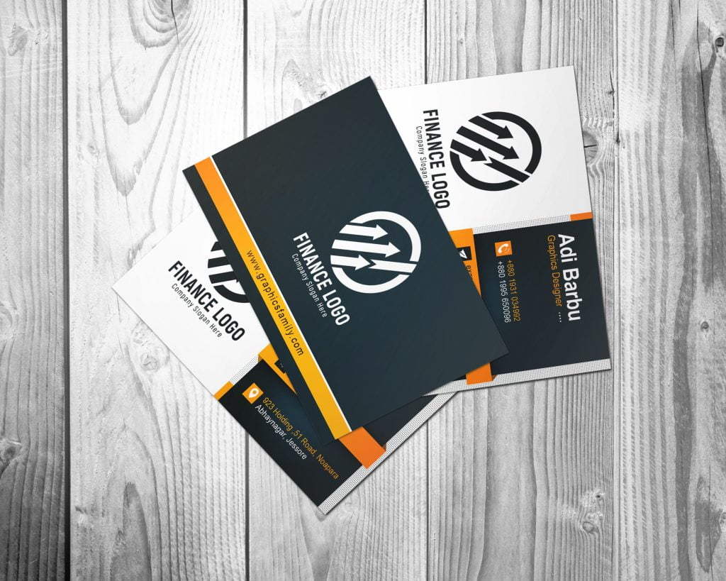Finance Business Card Design – GraphicsFamily