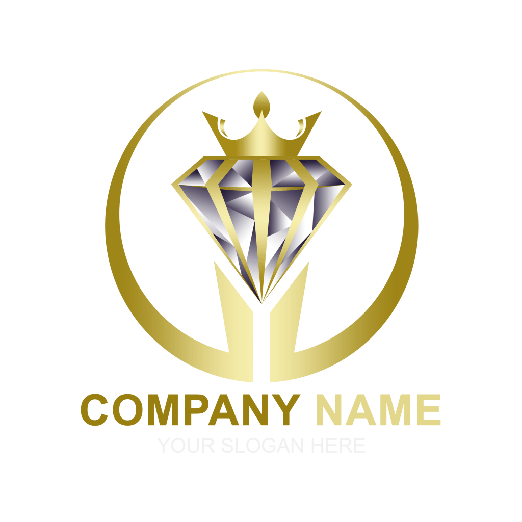 Golden Diamond Logo Design – GraphicsFamily