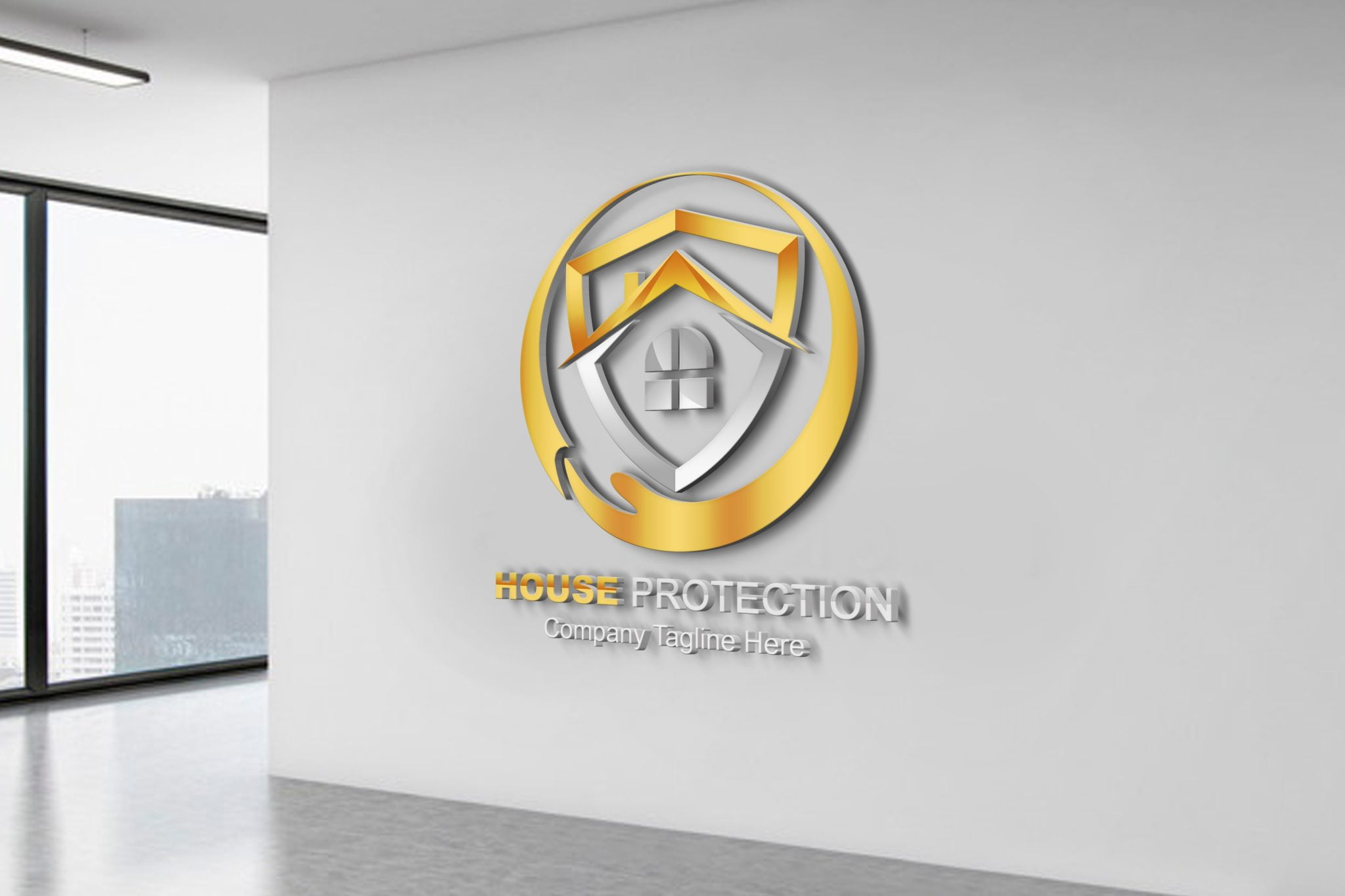 House Protection Logo Template – GraphicsFamily