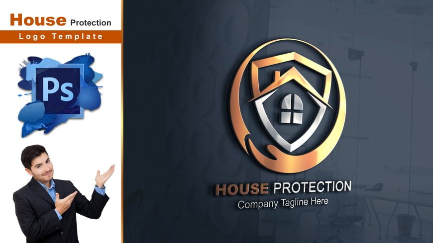 House Protection Logo Template – GraphicsFamily