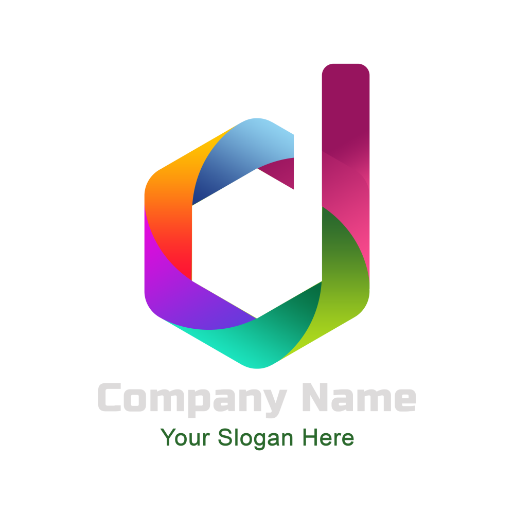 Letter D Gradient Logo Design Vector – GraphicsFamily