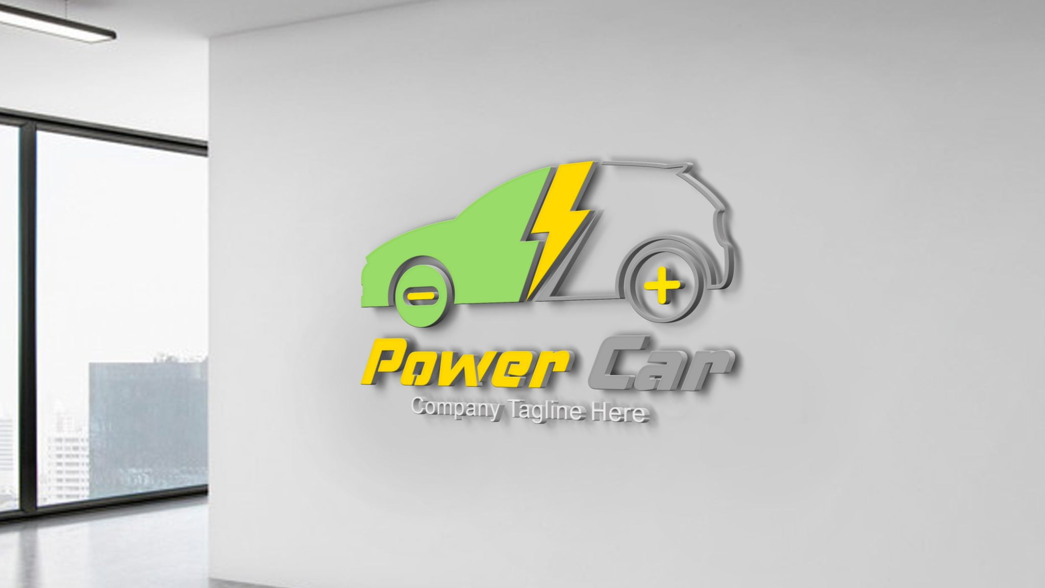 Power Car Logo Template – GraphicsFamily