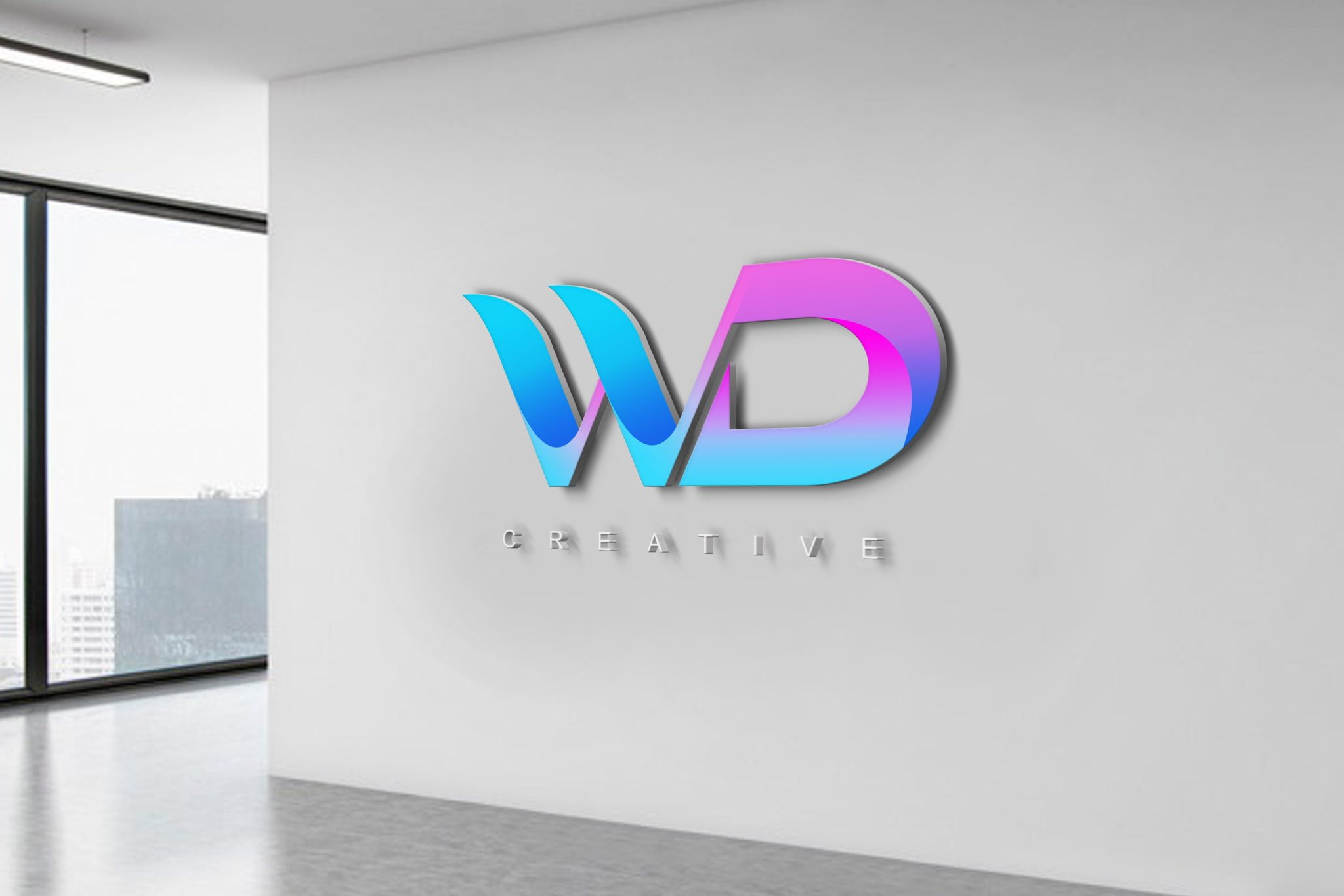 WD Creative Logo Design Template – GraphicsFamily