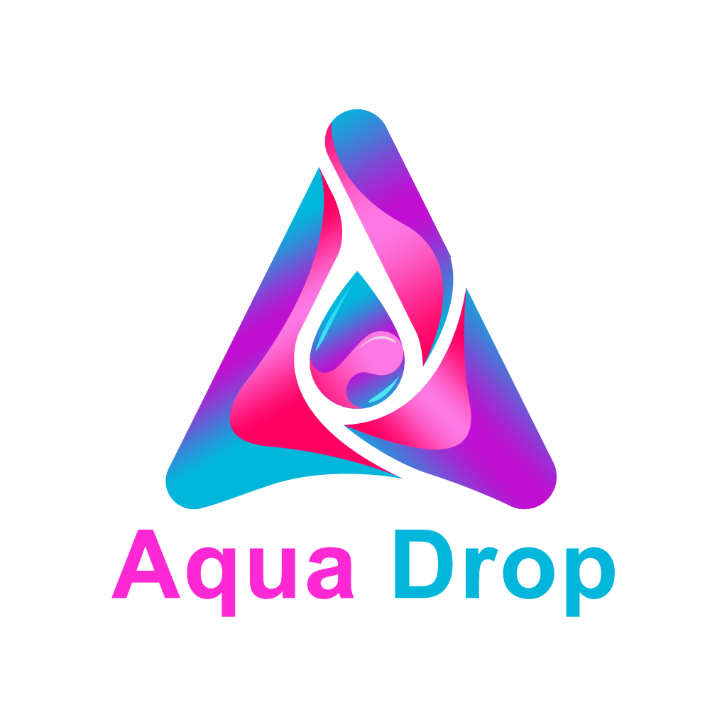 Aqua Drop Logo – GraphicsFamily