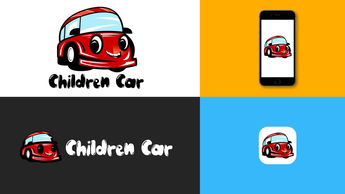 Children Car Logo Template – GraphicsFamily