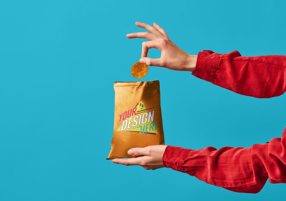 Chips Bag design mockup – GraphicsFamily