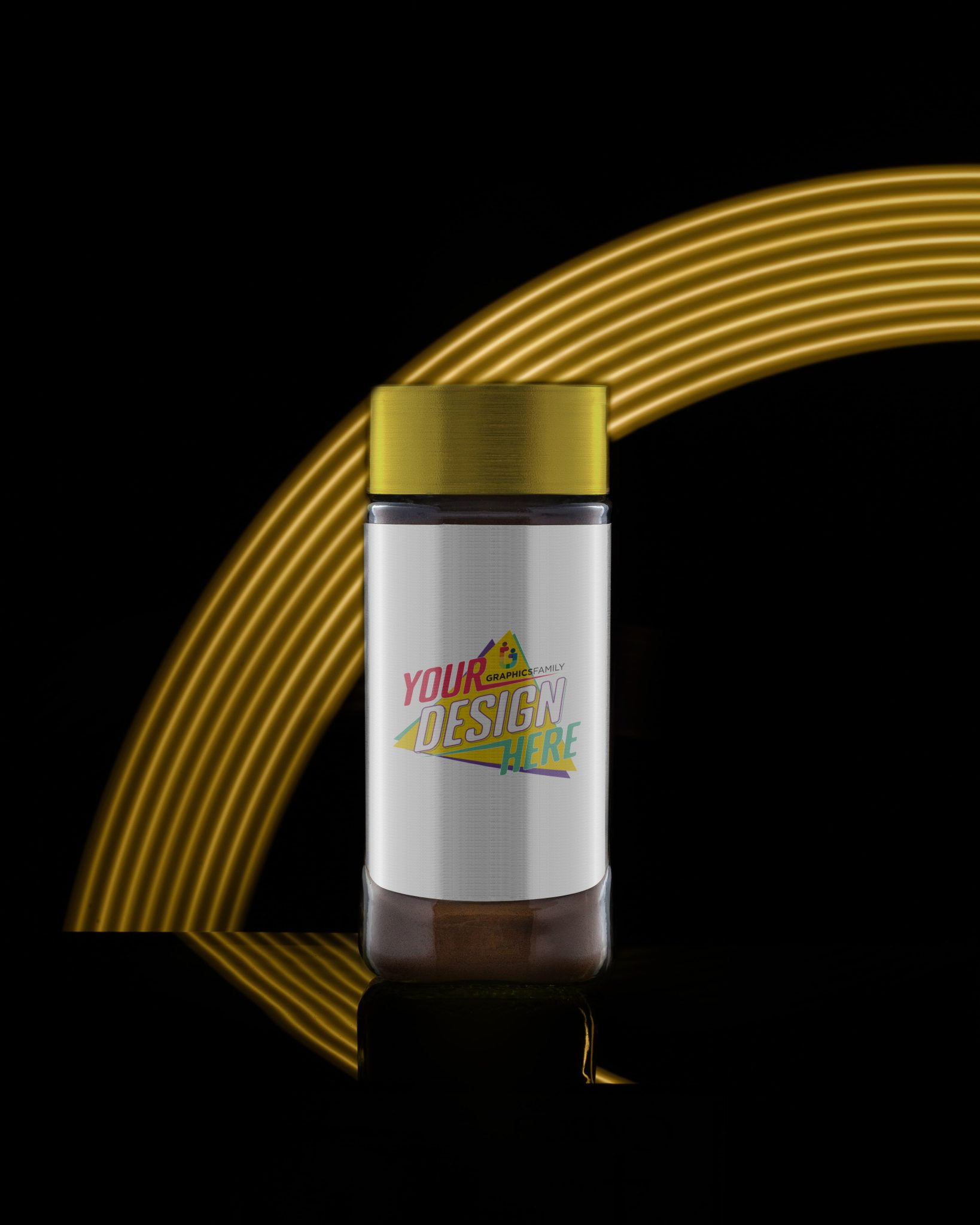 Coffee Bottle Design Mockup – GraphicsFamily
