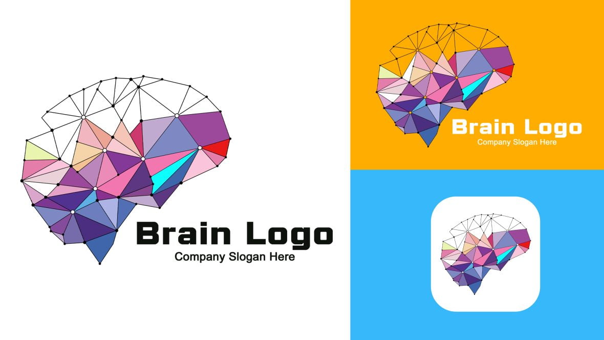 Free Brain Logo Design – GraphicsFamily