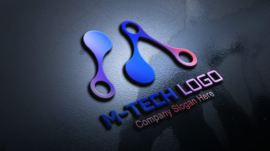 Professional Letter M Tech Logo Design – GraphicsFamily